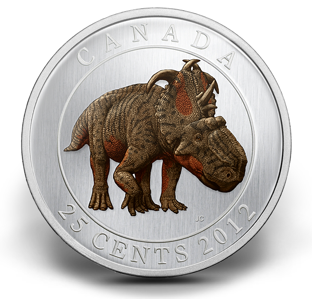Dinosaur - Coloured Glow-in-the-dark Coin (2012) | The Royal Canadian Mint