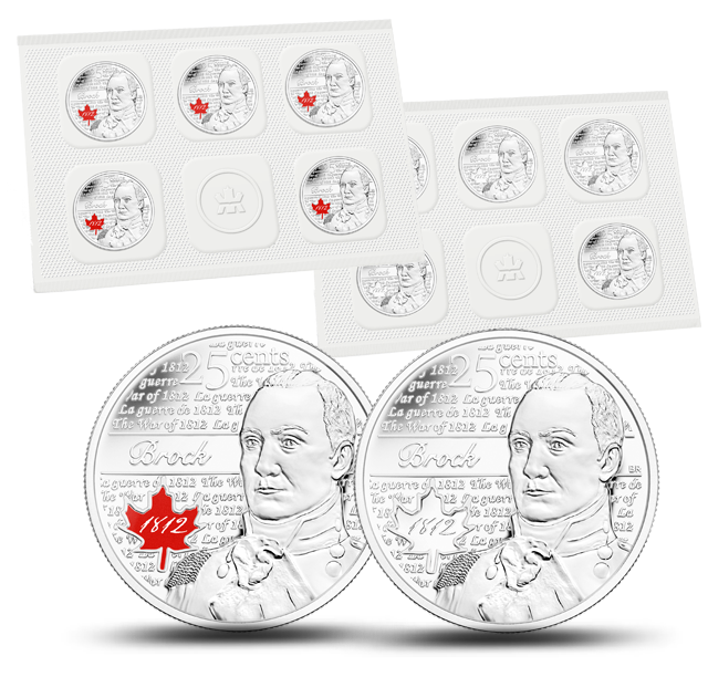 Major-General Sir Isaac Brock - 25-cent Circulation 10-pack (2012 ...