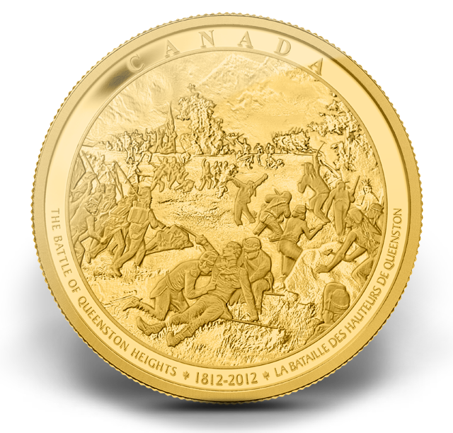 Fine Gold 1-Kilogram Coin - The Battle of Queenston Heights - Mintage ...