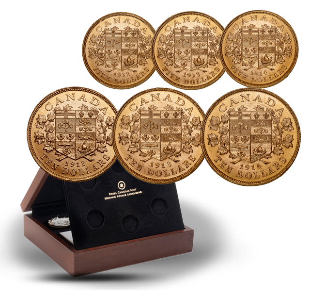 1912-1914 Premium Hand-Selected 6-Coin Set - Canada's First Gold Coins ...