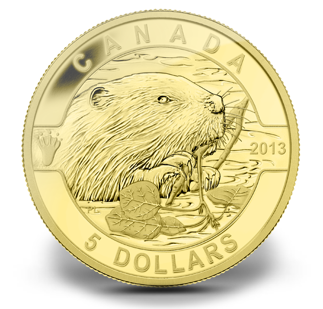 1/10 oz Fine Gold Coin - The beaver – Mintage: 4000 (2013) | The Royal ...