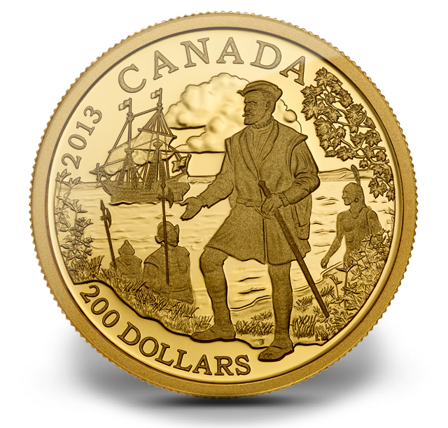 Fine Gold Coin - Jacques Cartier - Mintage: 2,000 (2013) | The Royal ...