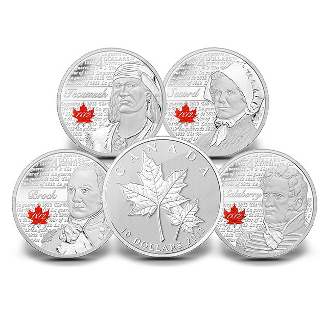 Fine Silver 5-coin Set - Canadian Icons (2013) | The Royal Canadian Mint