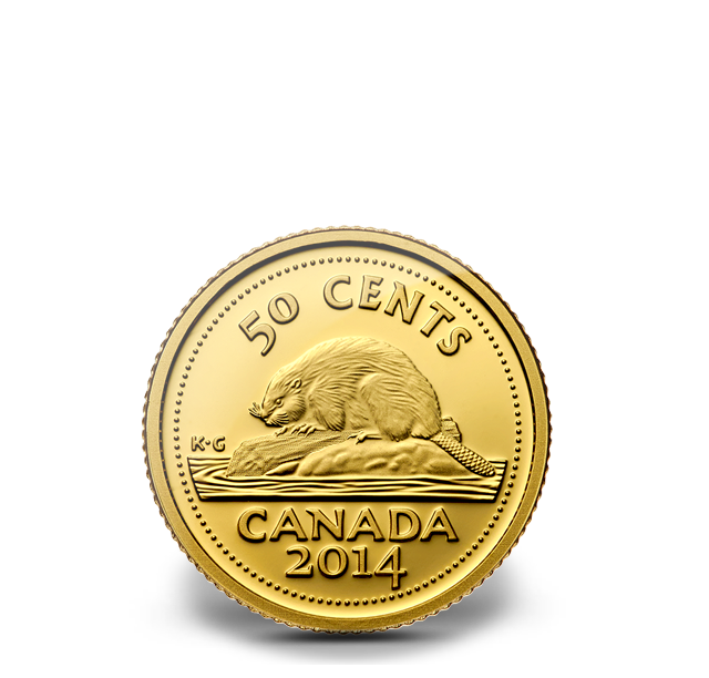 1/25 oz. Pure Gold Coin - Beaver - Mintage: 7,500 (2014) | The Royal ...