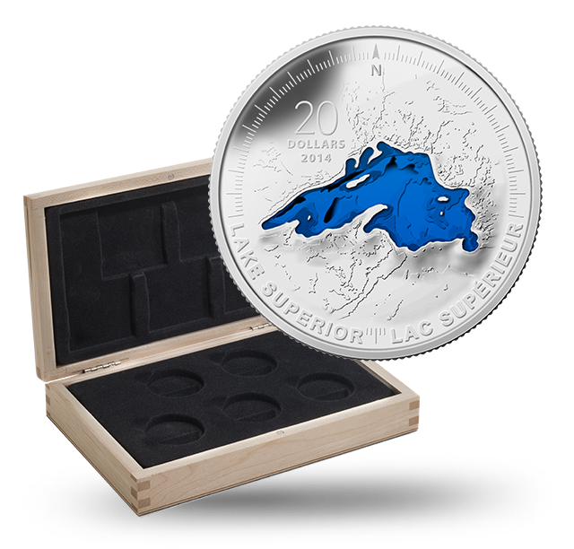 1 oz. Fine Silver Coins - The Great Lakes 5-Coin Subscription - Mintage ...