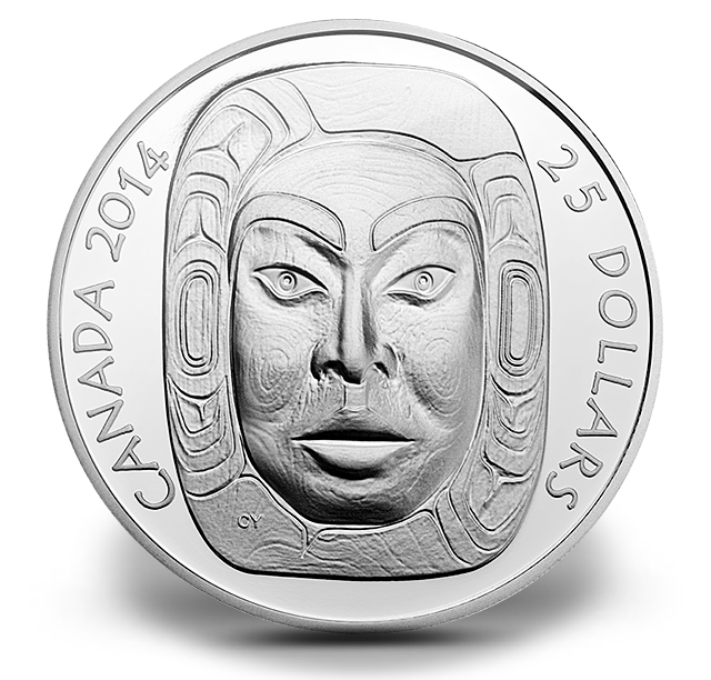 Fine Silver Ultra-High Relief Coin - Matriarch Moon Mask - Mintage: 6,000 (2014) | The Royal ...