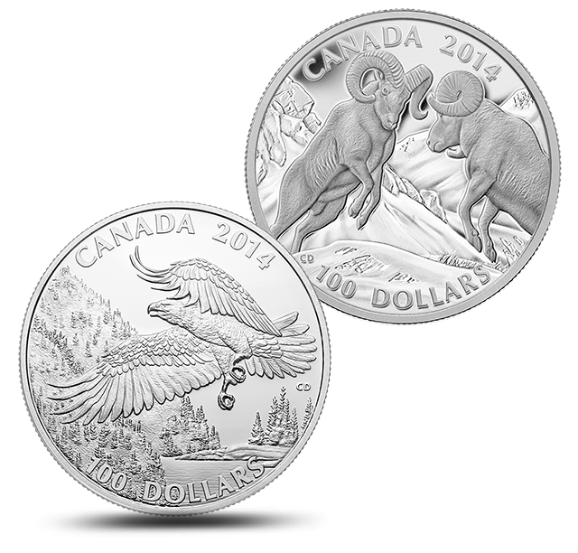 New $100 for $100 silver coins of 2014 | The Royal Canadian Mint
