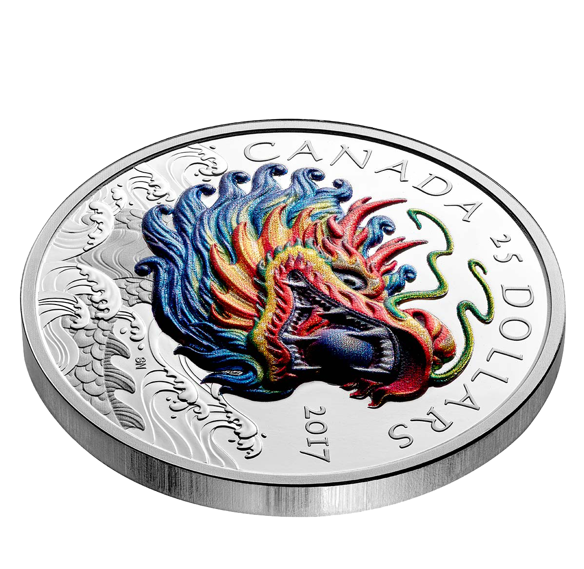 Dragon Boat Festival - Pure Silver Ultra-High Relief Coloured Coin ...