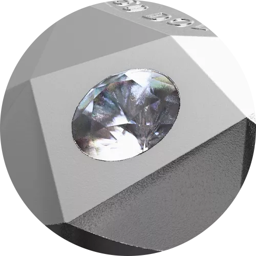 3 oz. Pure Silver Diamond-Shaped Coin – Forevermark Black Label Round ...