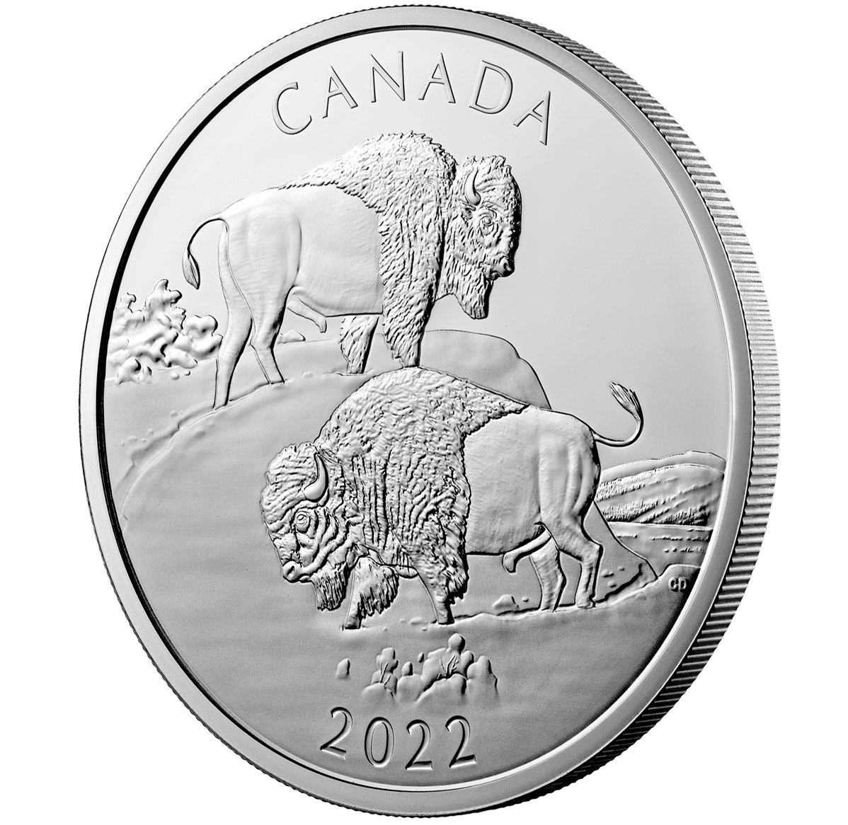2 oz. Fine Silver Coin – The Mighty Bison (2022) | The Royal Canadian Mint
