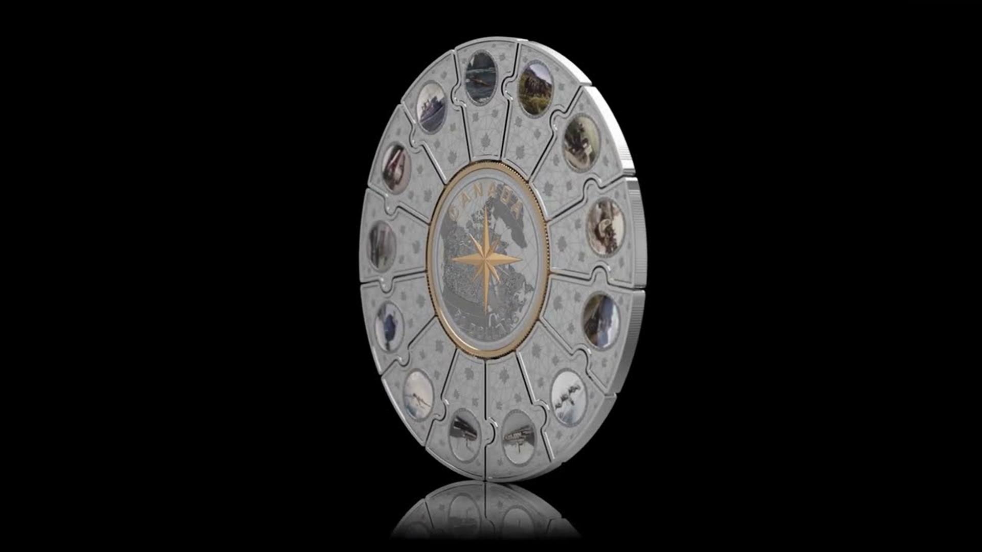 Pure Silver Puzzle Coin Set – Canadian Passages | The Royal Canadian Mint