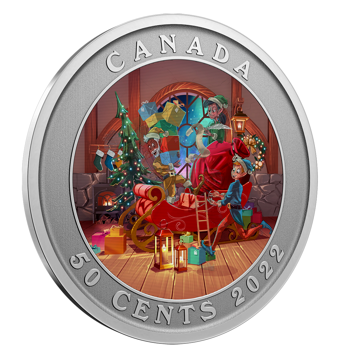 Lenticular Coin – Santa’s Sleigh | The Royal Canadian Mint
