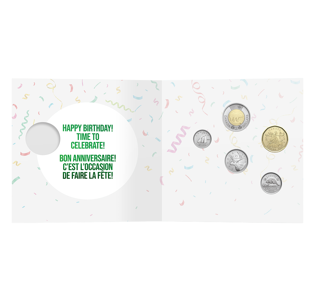 Birthday Five-Coin Gift Card Set (2023) | The Royal Canadian Mint