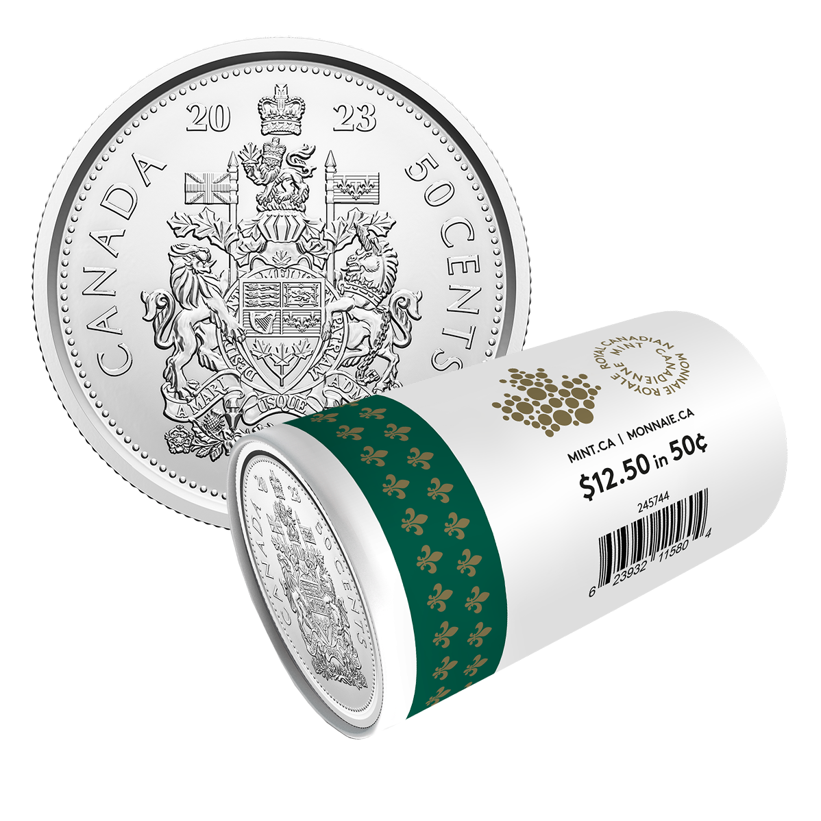 Rouleau spécial de pièces de circulation de 50 cents - Sa Majesté le ...