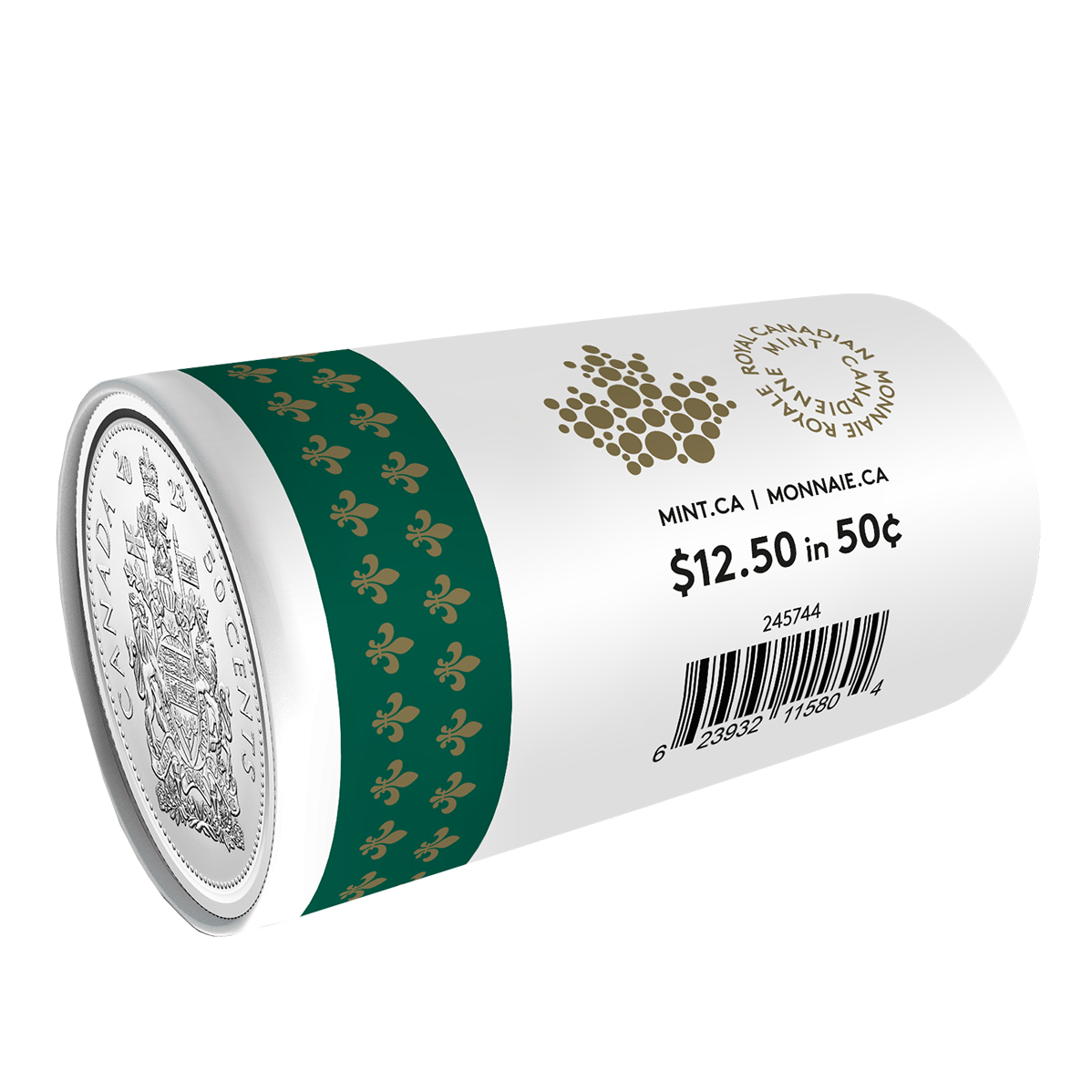 50-Cent Special Wrap Circulation Roll – His Majesty King Charles III ...