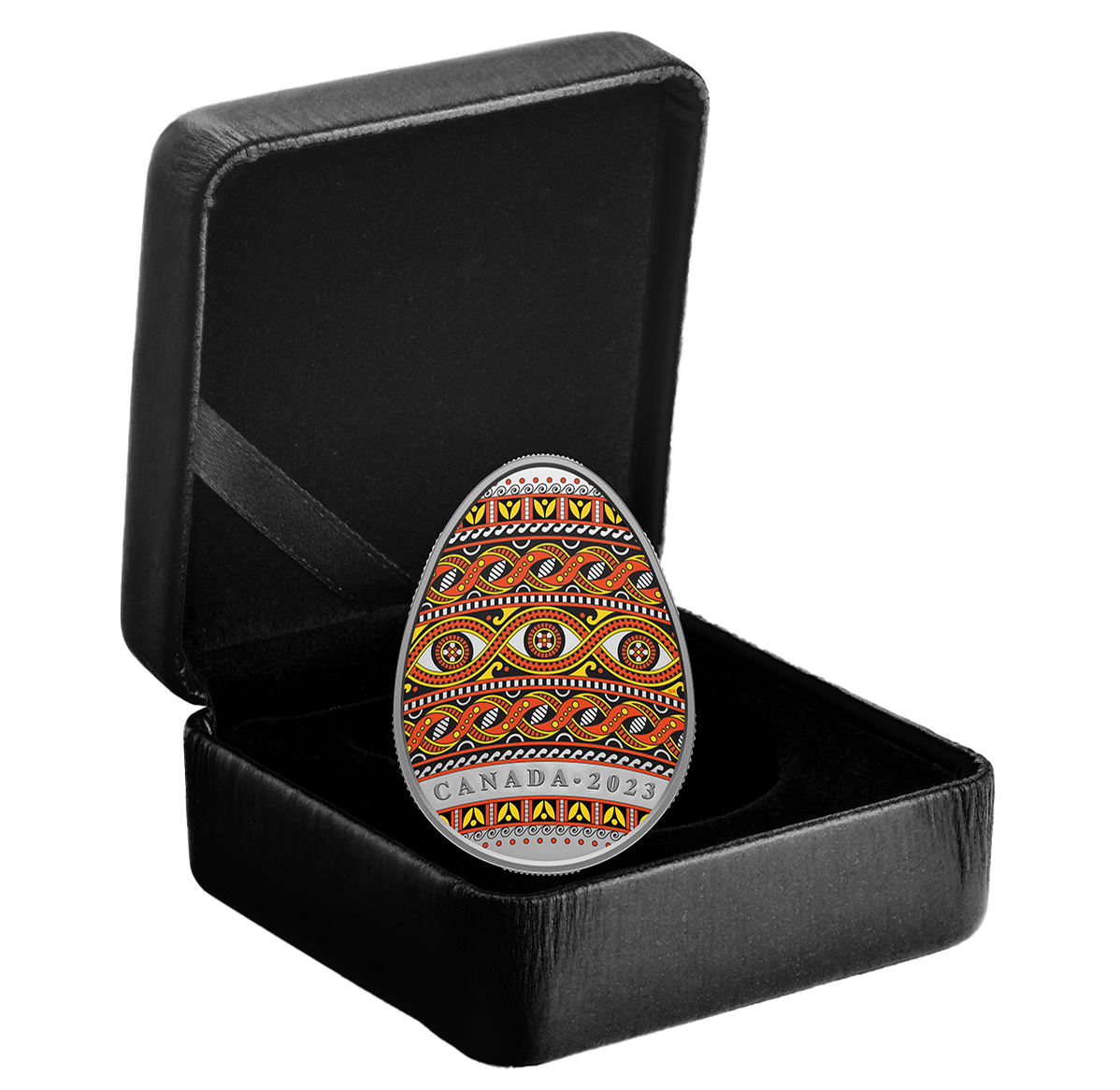 Pure Silver Coloured Coin – Pysanka | The Royal Canadian Mint