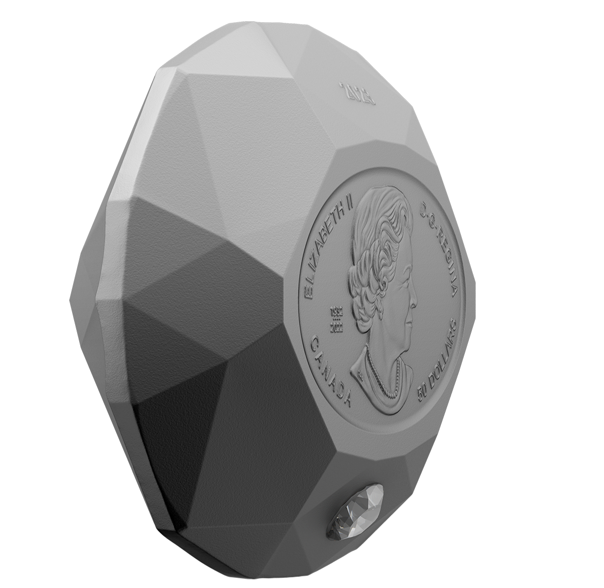 Pure Silver Diamond-Shaped Coin – Forevermark Black Label Oval Diamond ...