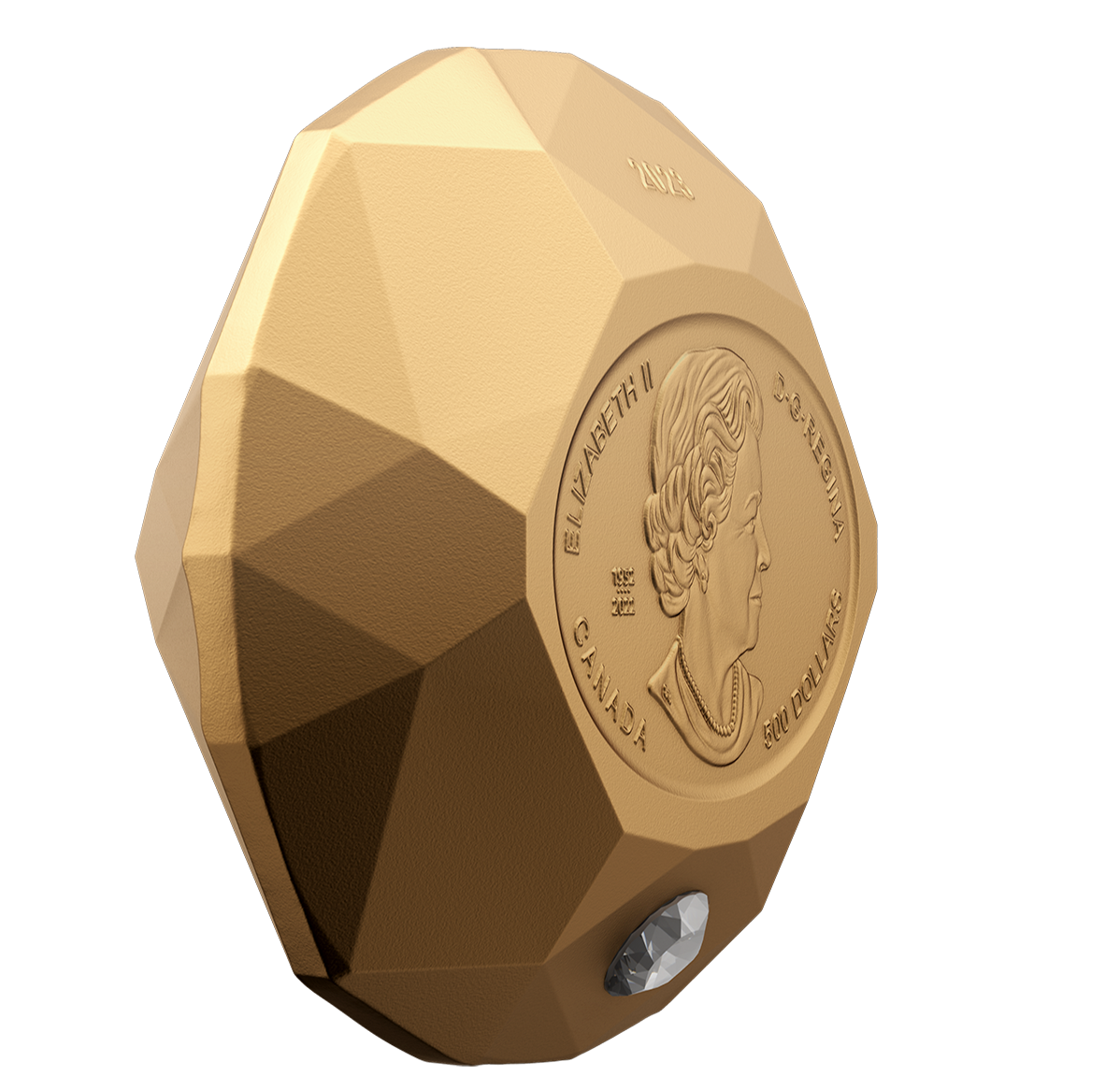 Pure Gold Diamond-Shaped Coin – Forevermark Black Label Oval Diamond ...