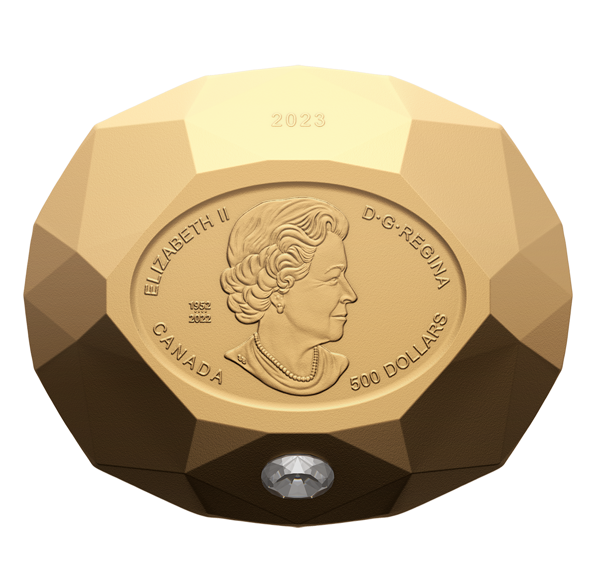 Pure Gold Diamond-Shaped Coin – Forevermark Black Label Oval Diamond ...