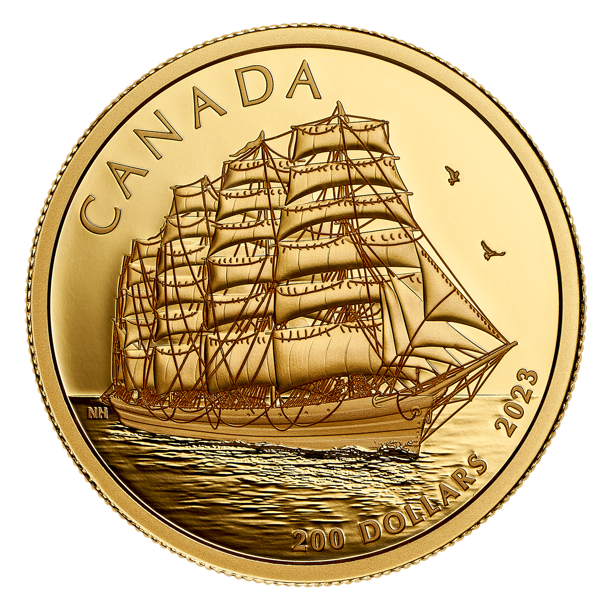 Pure Gold Coin – Tall Ships: Full-Rigged Ship | The Royal Canadian Mint
