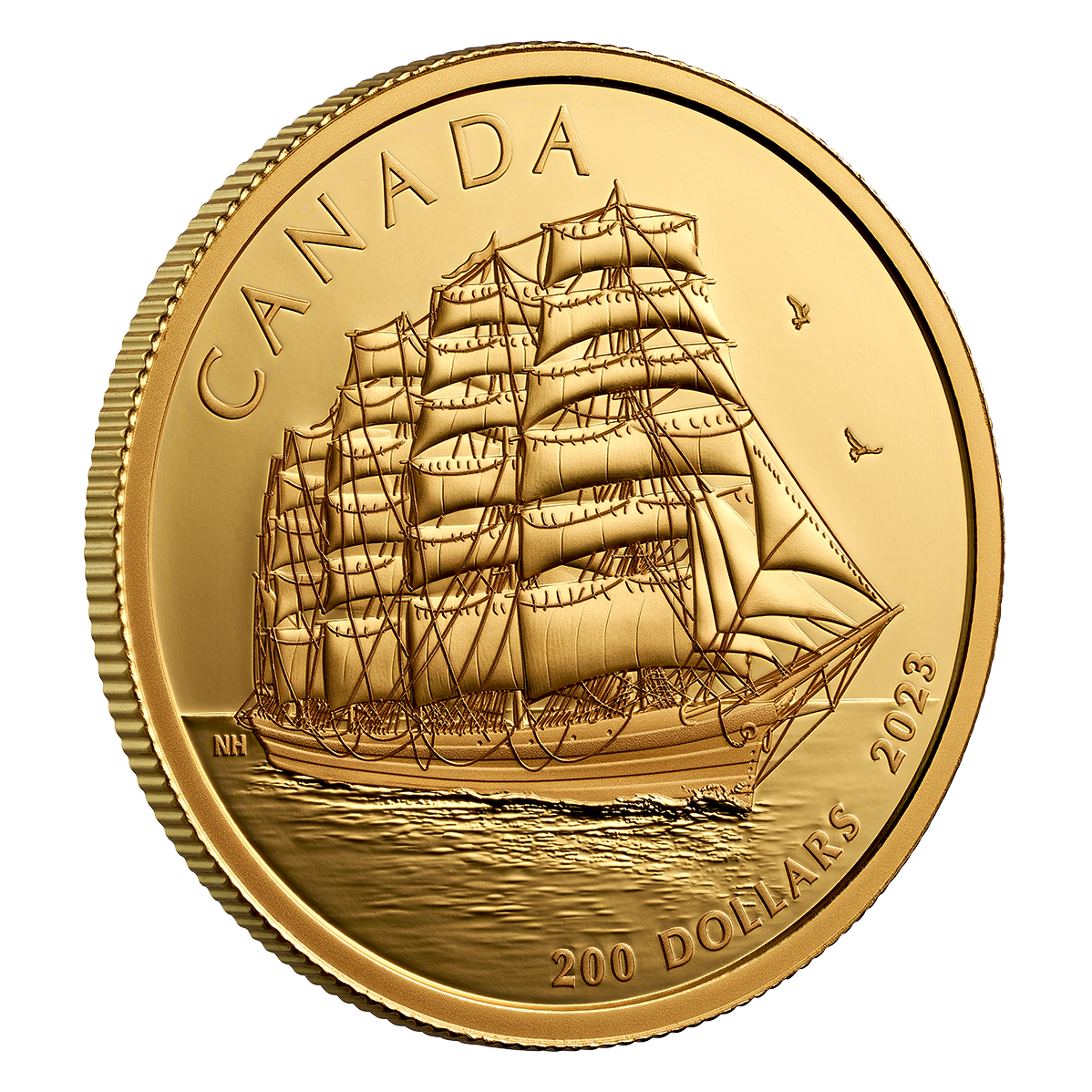 Pure Gold Coin – Tall Ships: Full-Rigged Ship | The Royal Canadian Mint