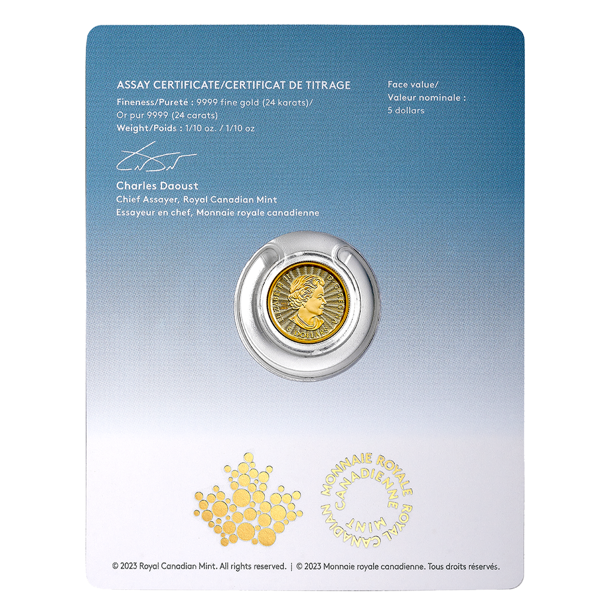 1/10 oz. 99.99% Pure Gold Coin: First Strikes – The Majestic Polar Bear ...