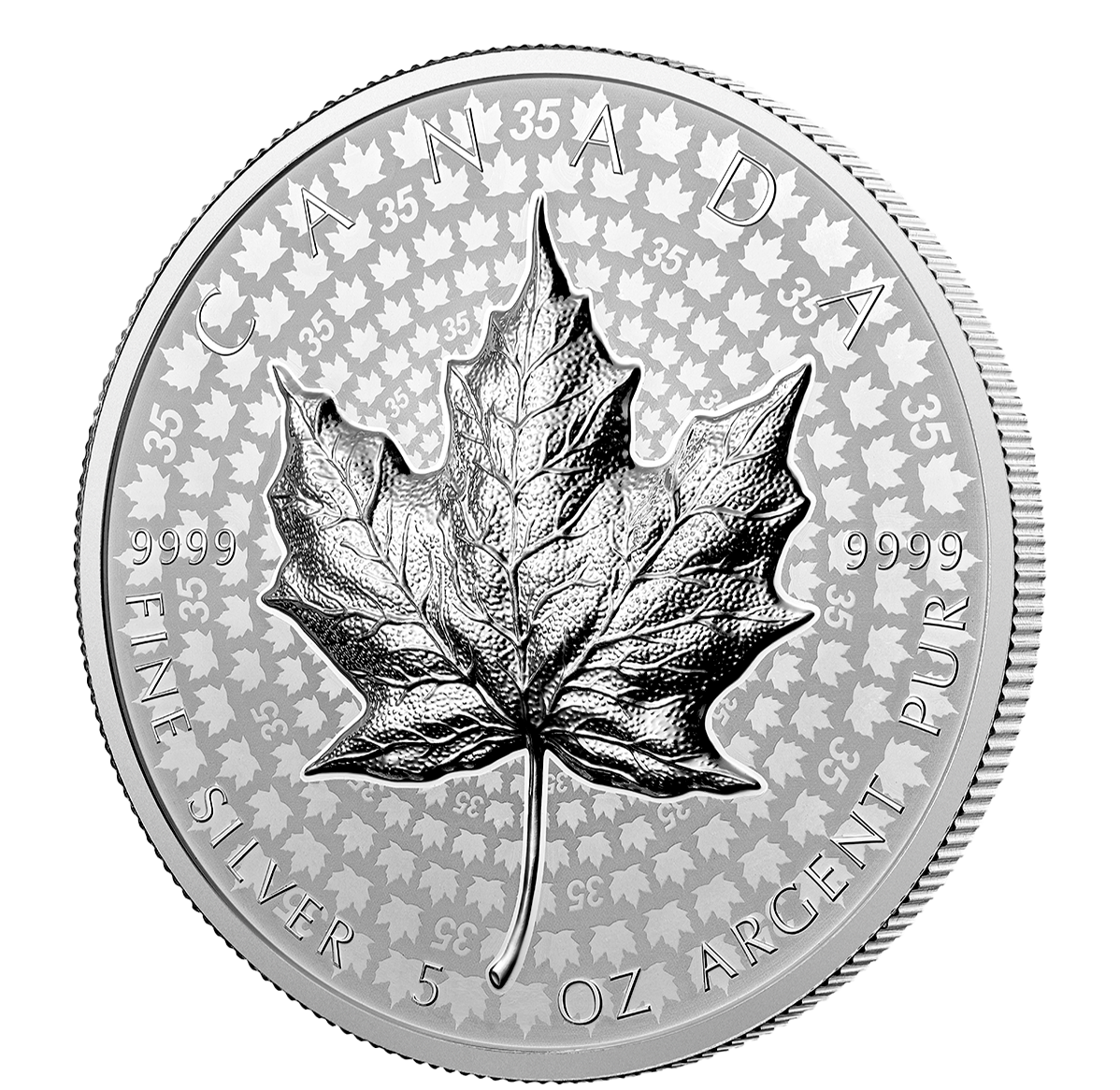 $50 Pure Silver Coin – Ultra High Relief 5 oz. SML | The Royal Canadian ...