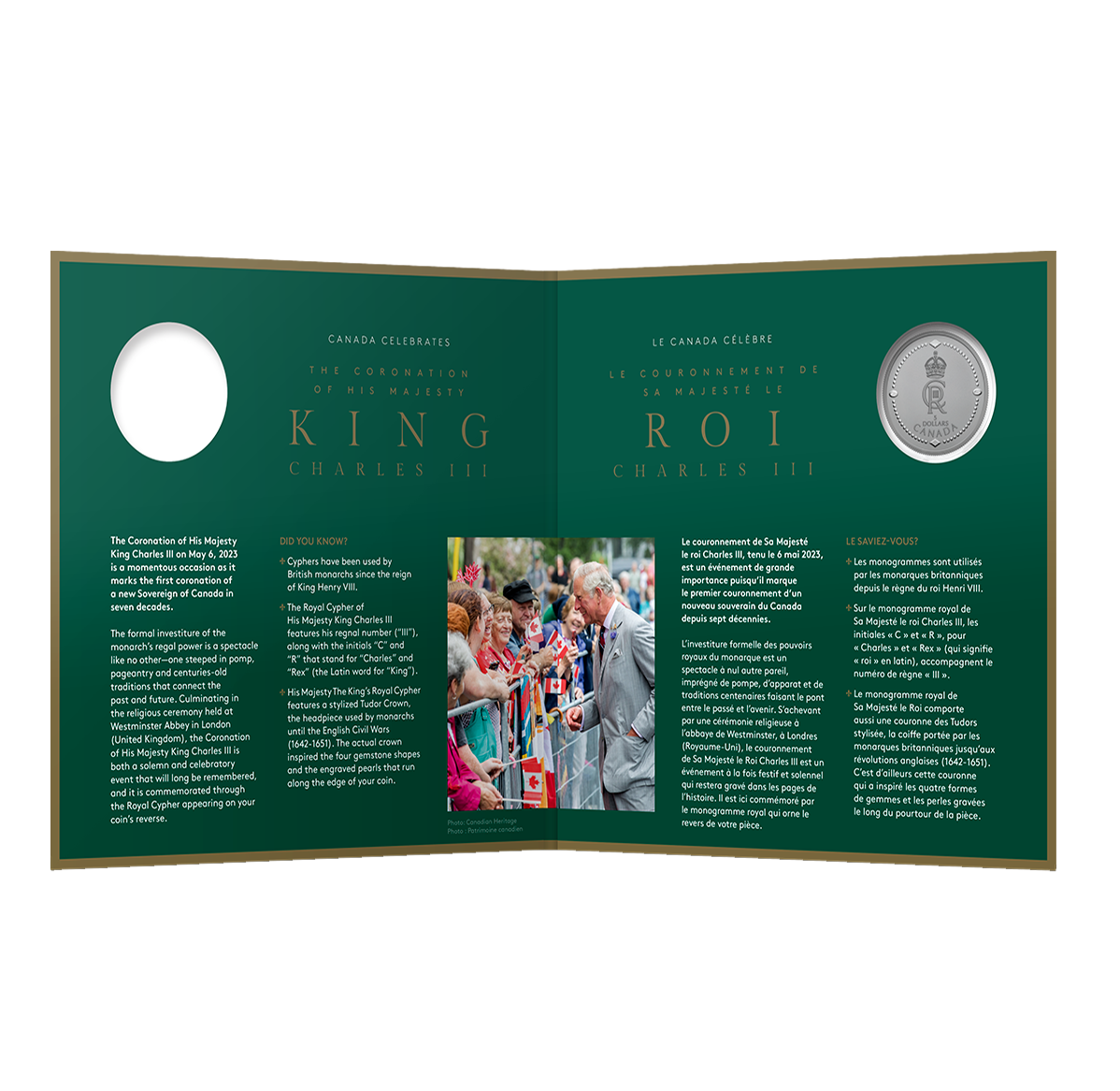 $5 Pure Silver Coin – His Majesty King Charles III’s Royal Cypher | The ...