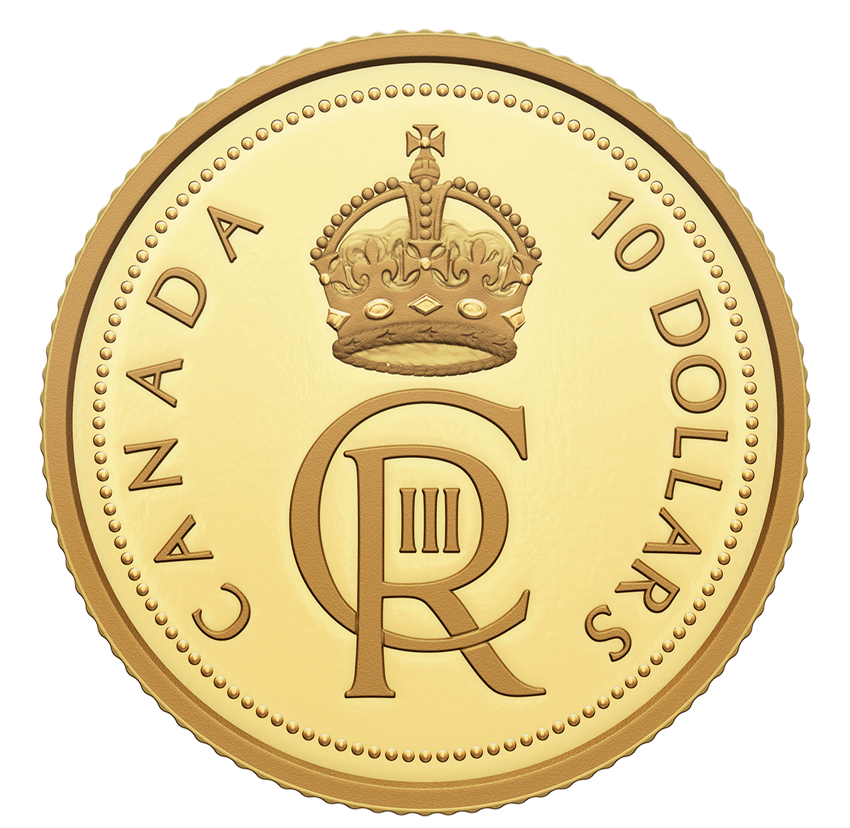 Pure Gold Coin – His Majesty King Charles III’ Royal Cypher | The Royal Canadian Mint