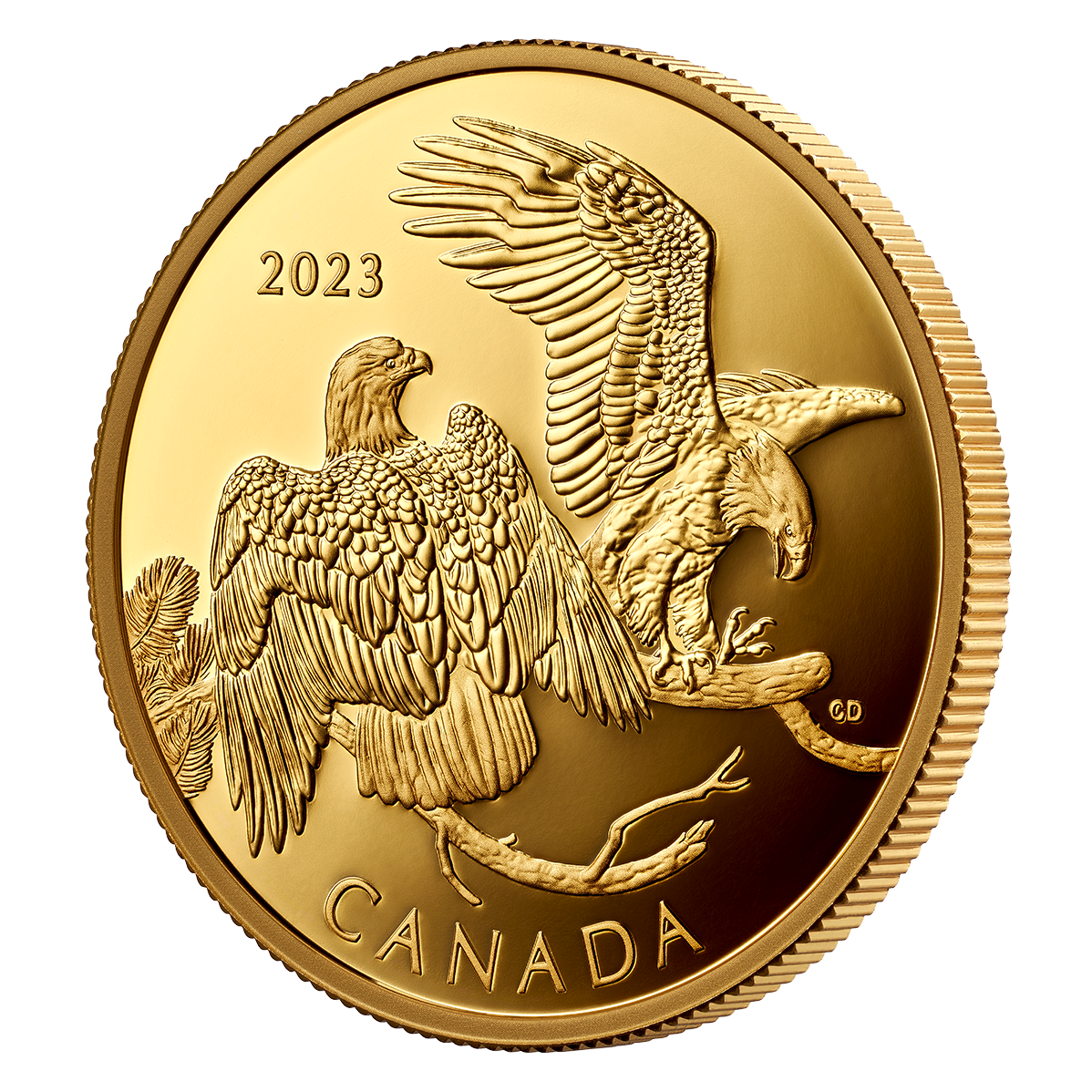 Pure Gold Coin – The Striking Bald Eagle | The Royal Canadian Mint