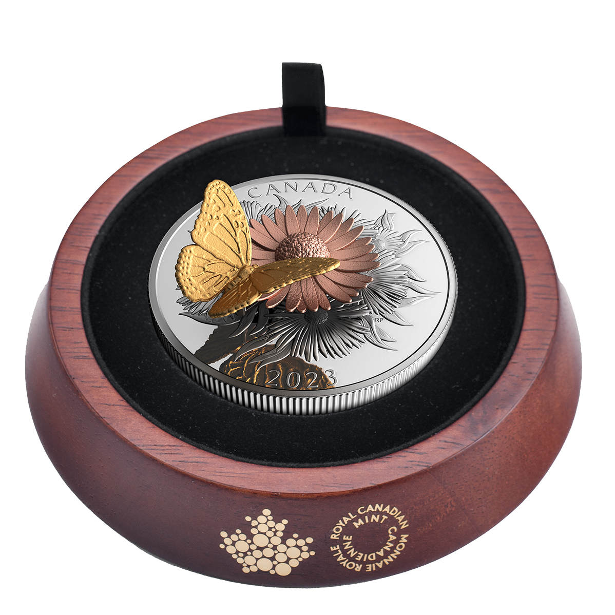The Monarch and the Bloom - 5 oz. Pure Silver Coin | The Royal Canadian ...