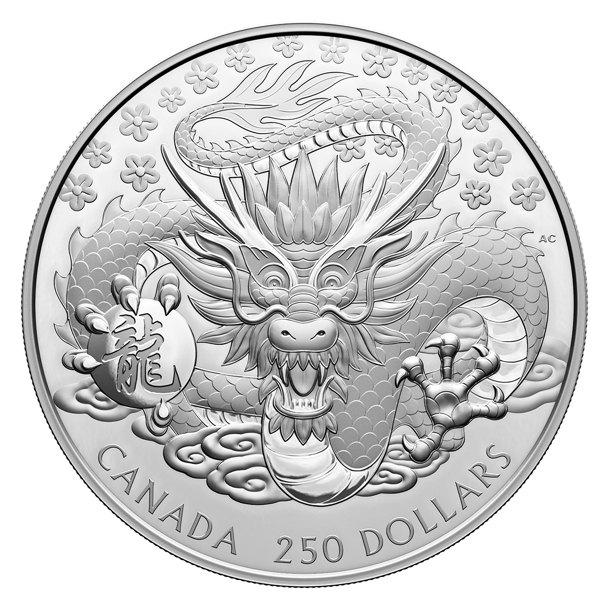 Kilo Pure Silver Coin – Lunar Year of the Dragon | The Royal Canadian Mint