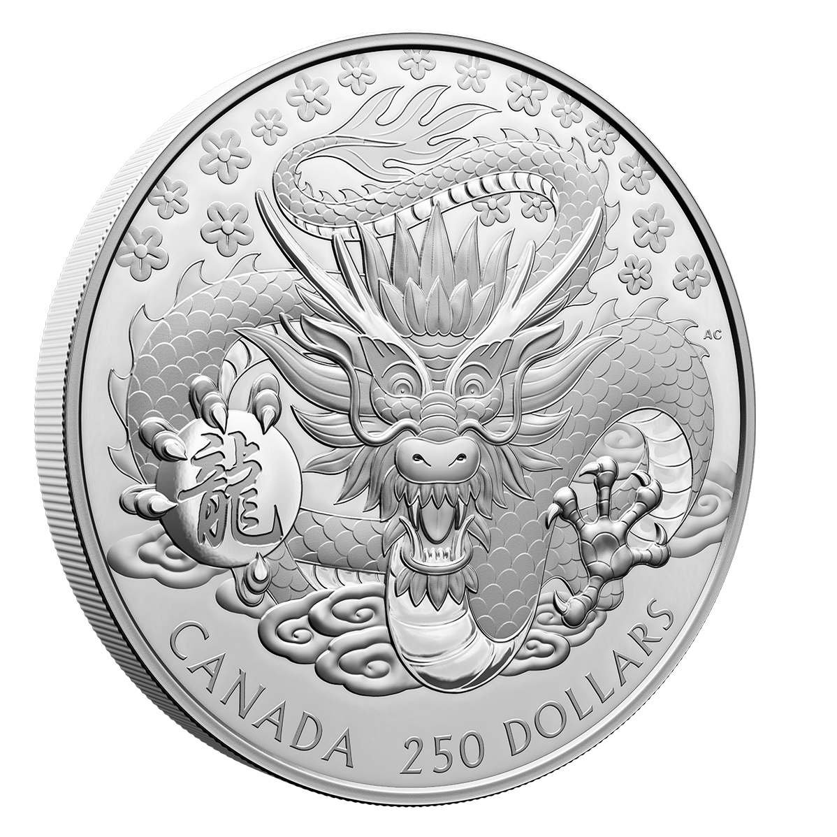 Kilo Pure Silver Coin – Lunar Year of the Dragon | The Royal Canadian Mint