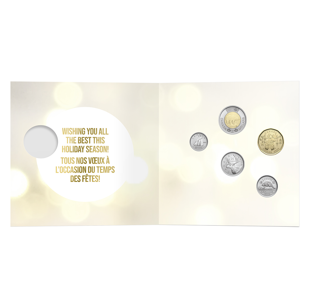 Holiday Five-Coin Gift Card Set (2023) | The Royal Canadian Mint