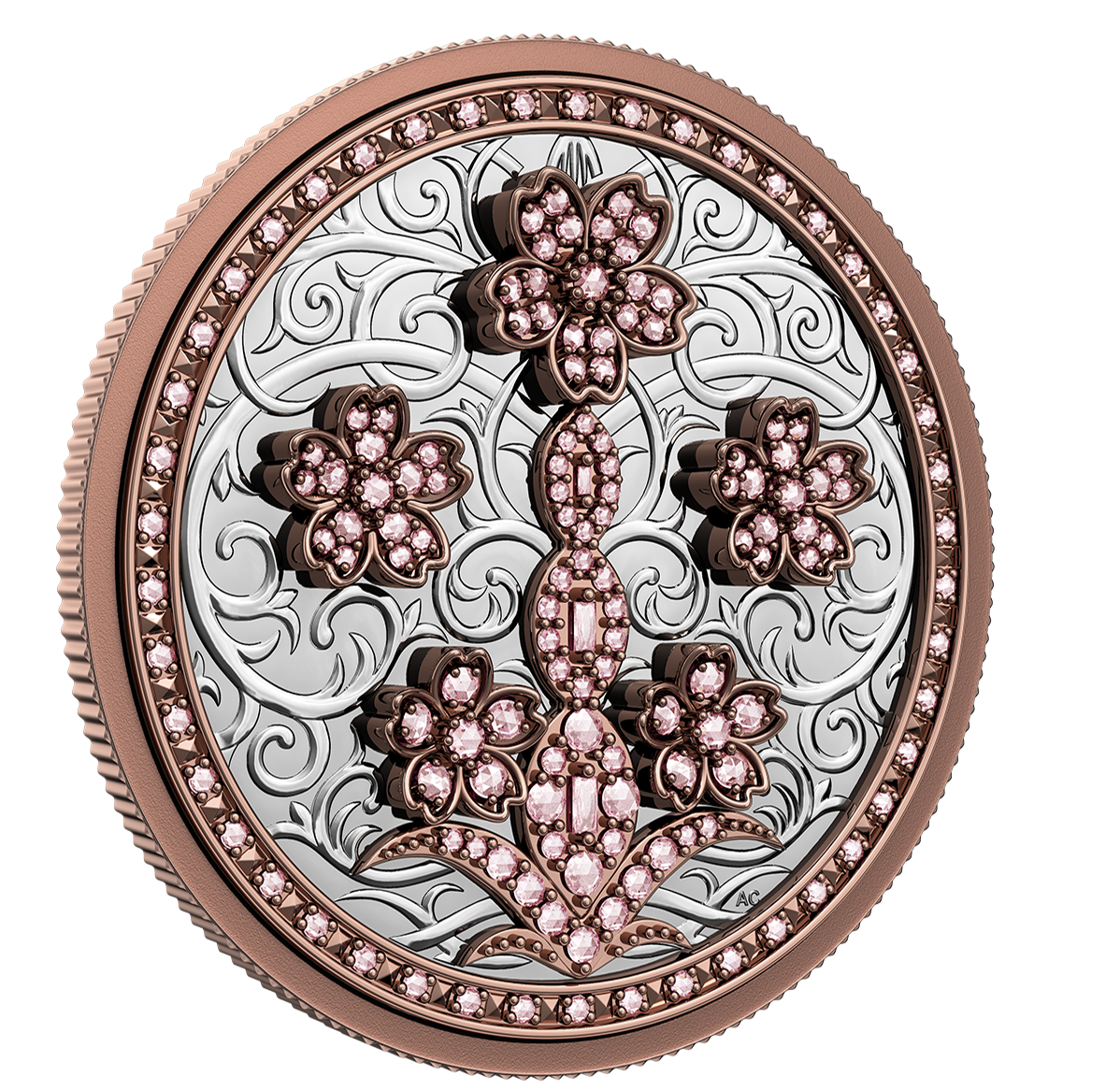 2 oz. Pure Platinum Pink Diamond Coin – Harmonious | The Royal Canadian ...