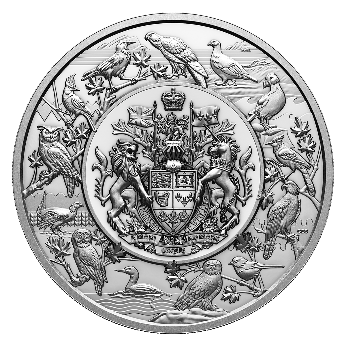 5 Kilo Pure Silver Coin – Heraldic Landscape: Birds of Canada | The ...