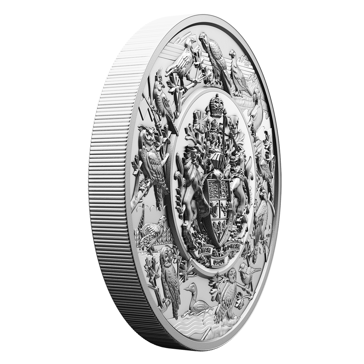 5 Kilo Pure Silver Coin – Heraldic Landscape: Birds of Canada | The ...