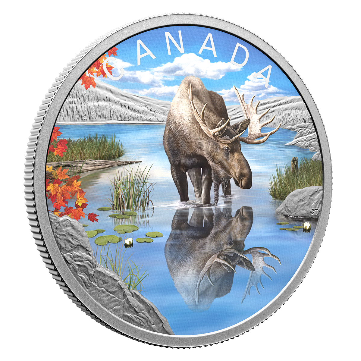 Pure Silver Coin – Wildlife Reflections: Moose | The Royal Canadian Mint