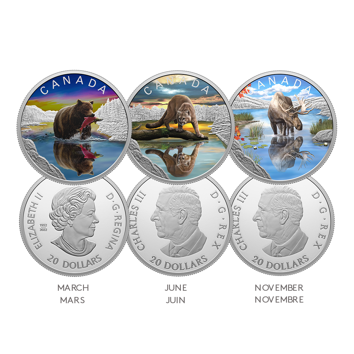 Pure Silver Three-Coin Subscription – Wildlife Reflections Series (2024 ...