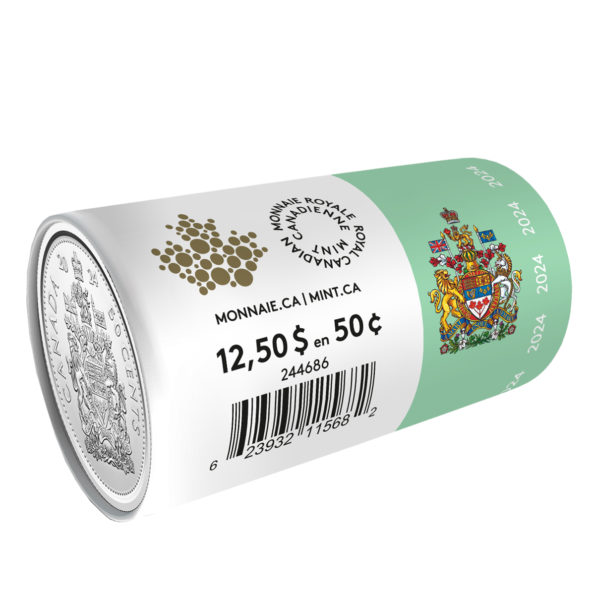 50-Cent Special Wrap Circulation Roll | The Royal Canadian Mint