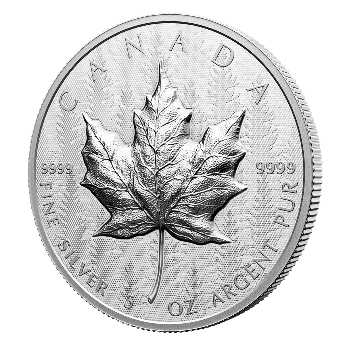 $50 Pure Silver Coin – Ultra High Relief 5 oz. SML | The Royal Canadian ...