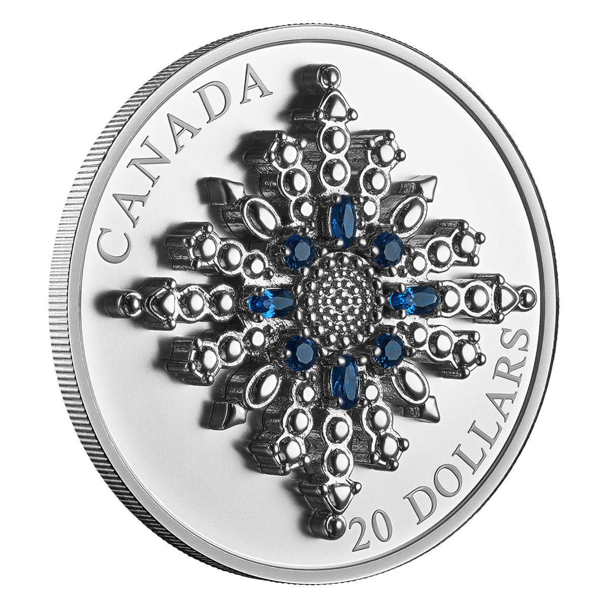 $20 Fine Silver Coin – The Sapphire Jubilee Snowflake Brooch | The ...