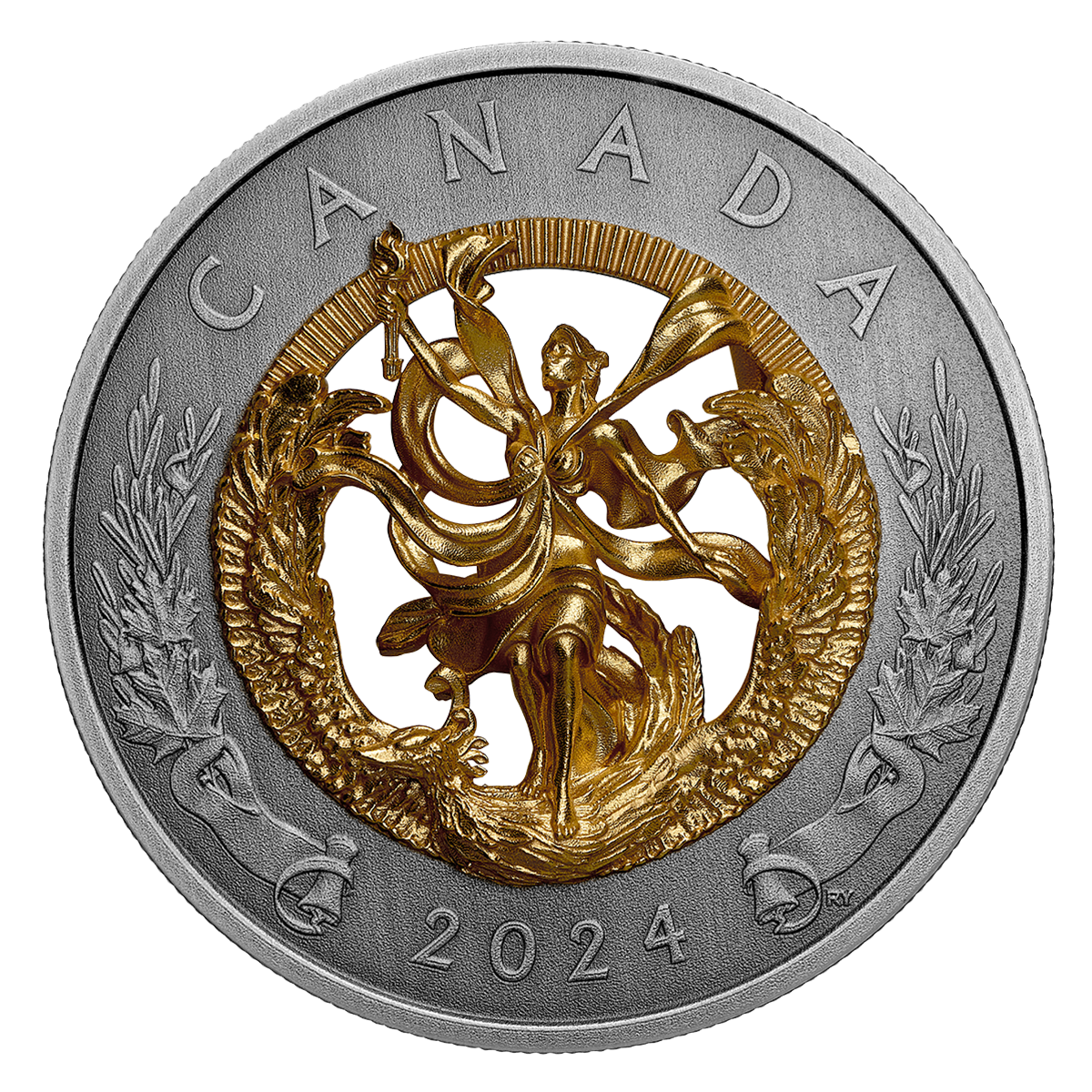 $50 Fine Silver Coin – Allegory of Freedom | The Royal Canadian Mint