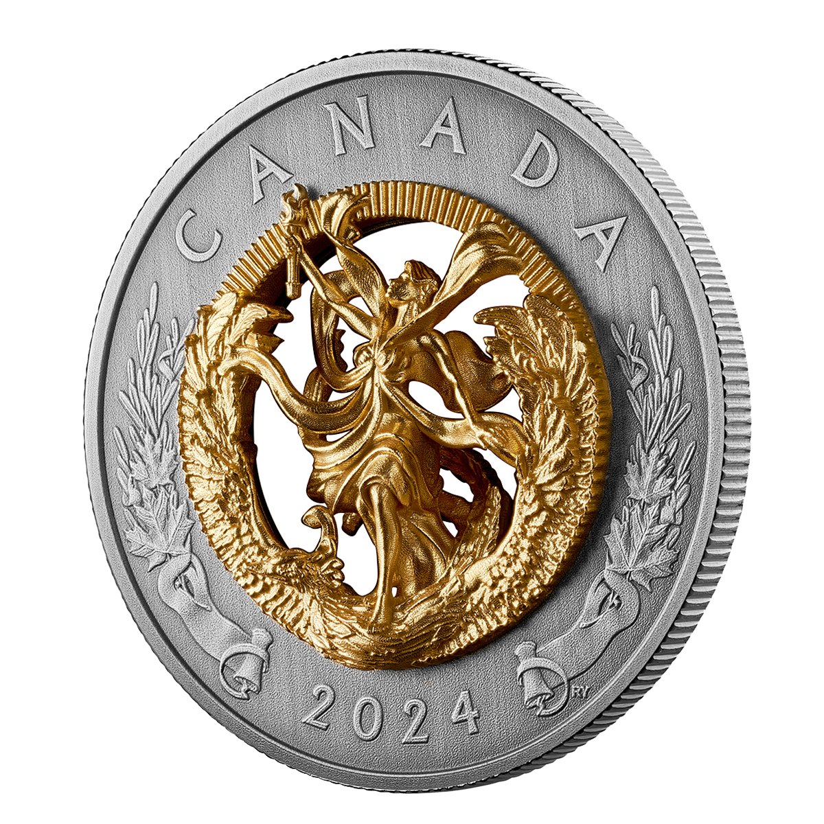 $50 Fine Silver Coin – Allegory of Freedom | The Royal Canadian Mint