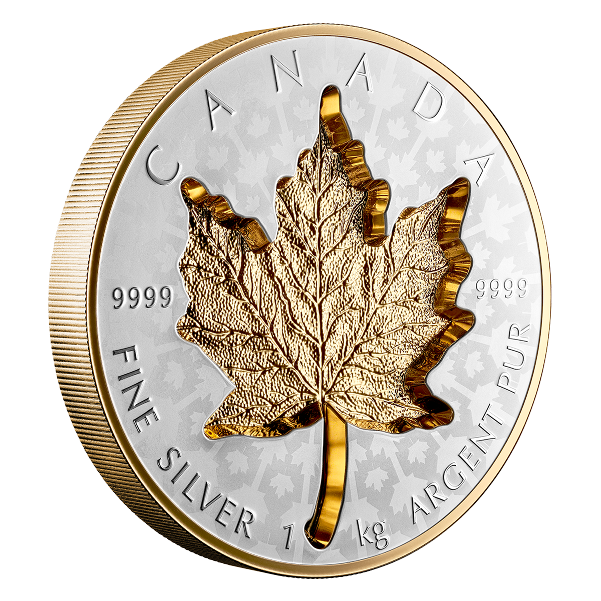 1 Kilo Fine Silver Coin – Super Incuse Silver Maple Leaf | The Royal ...
