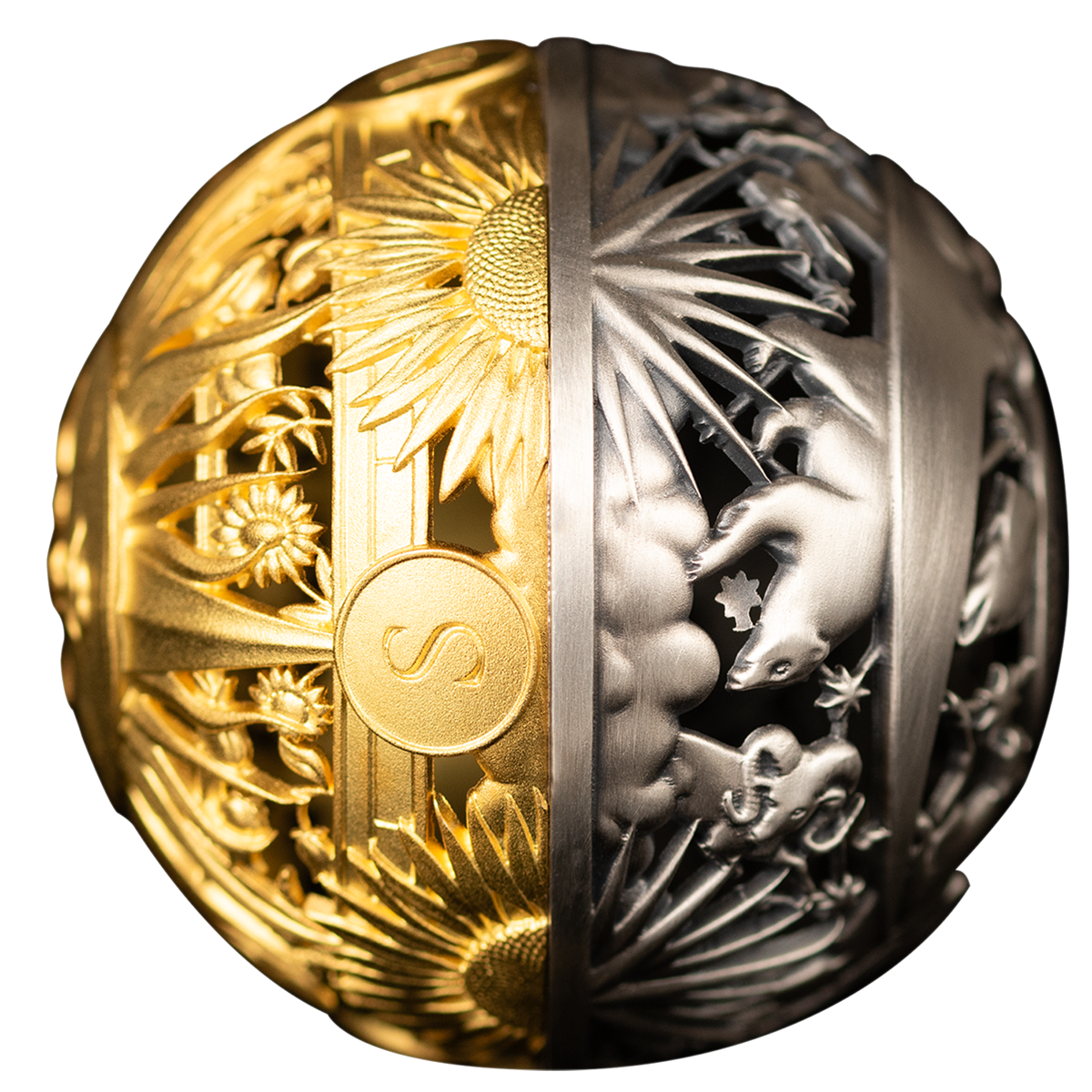 2024 $5 Fine Silver Coin - Filigree Spherical Sun And Moon | The Royal ...