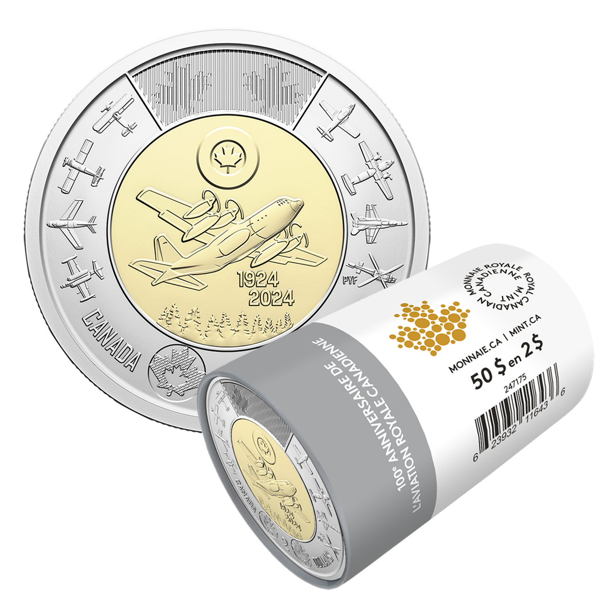 2024 $2 100th Anniversary of the Royal Canadian Air Force Non ...