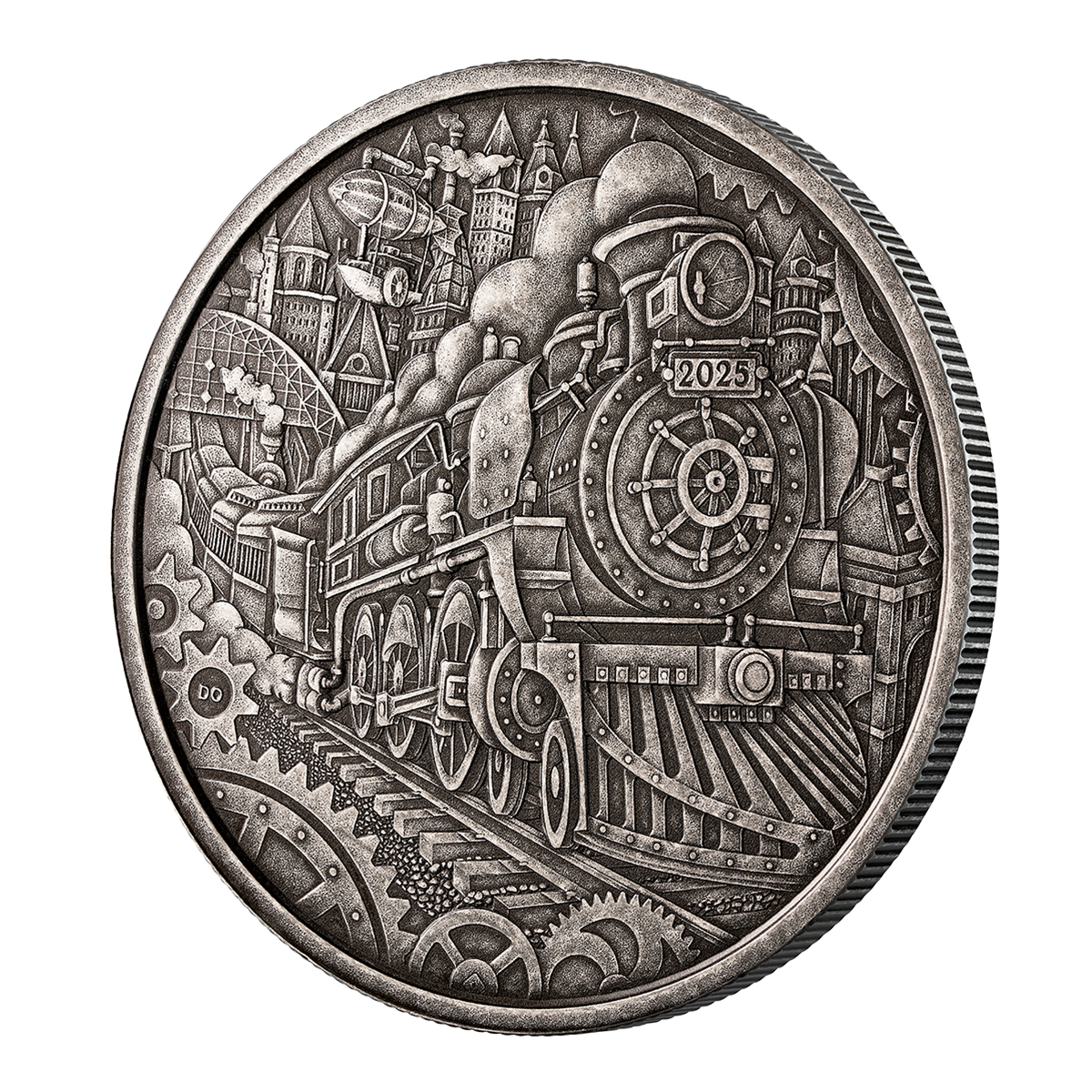 A Whimsical Tale: Steam Locomotive – 3-oz. Fine Silver Coin | The Royal ...