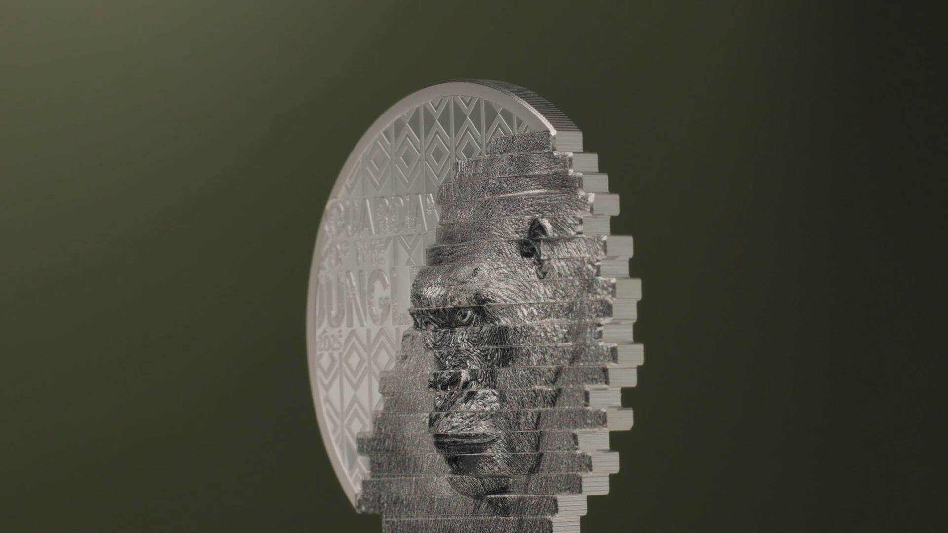 Gorilla Reconstruction - 2 oz. Fine Silver Coin | The Royal Canadian Mint