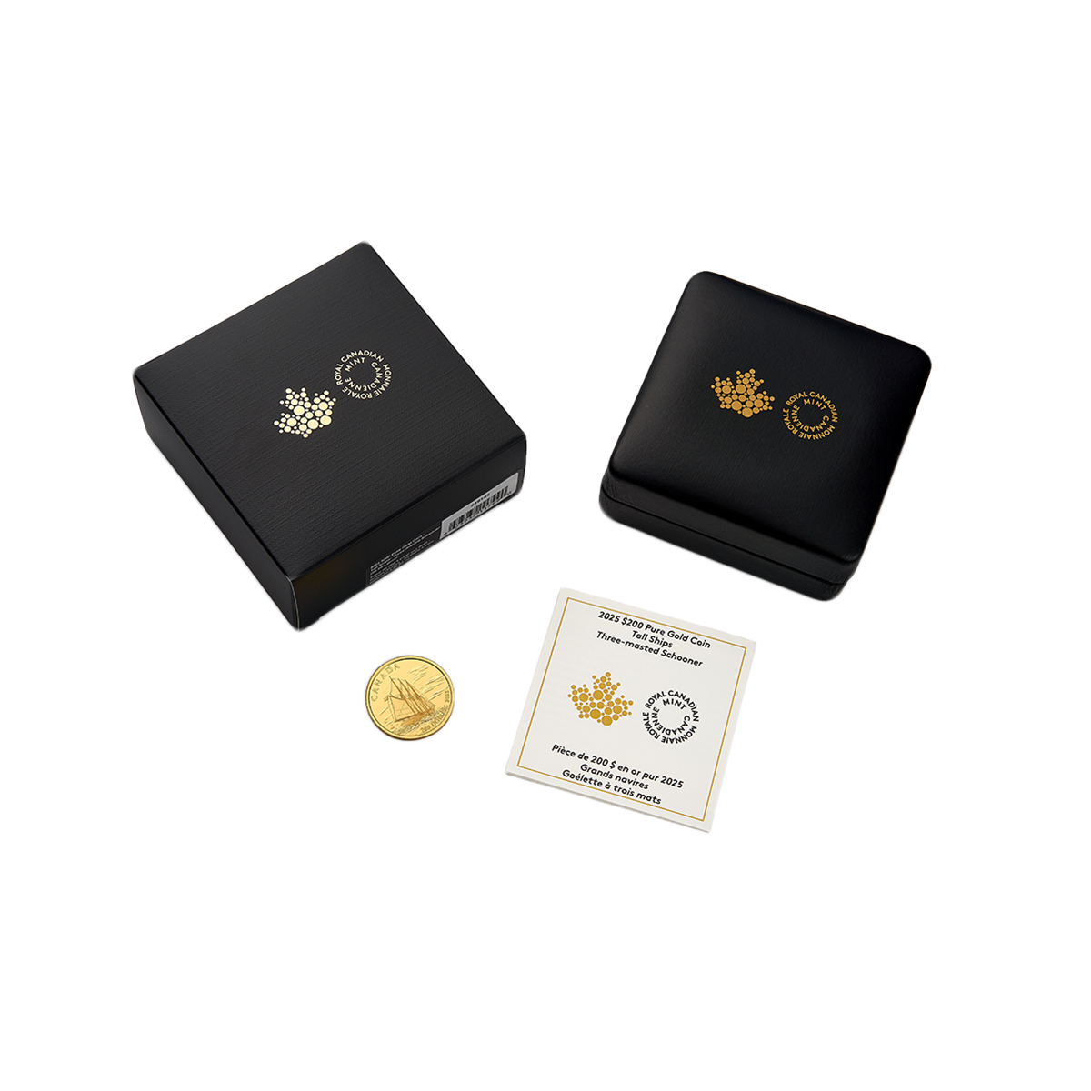 Tall Ships: Three-masted Schooner – Pure Gold Coin | The Royal Canadian ...
